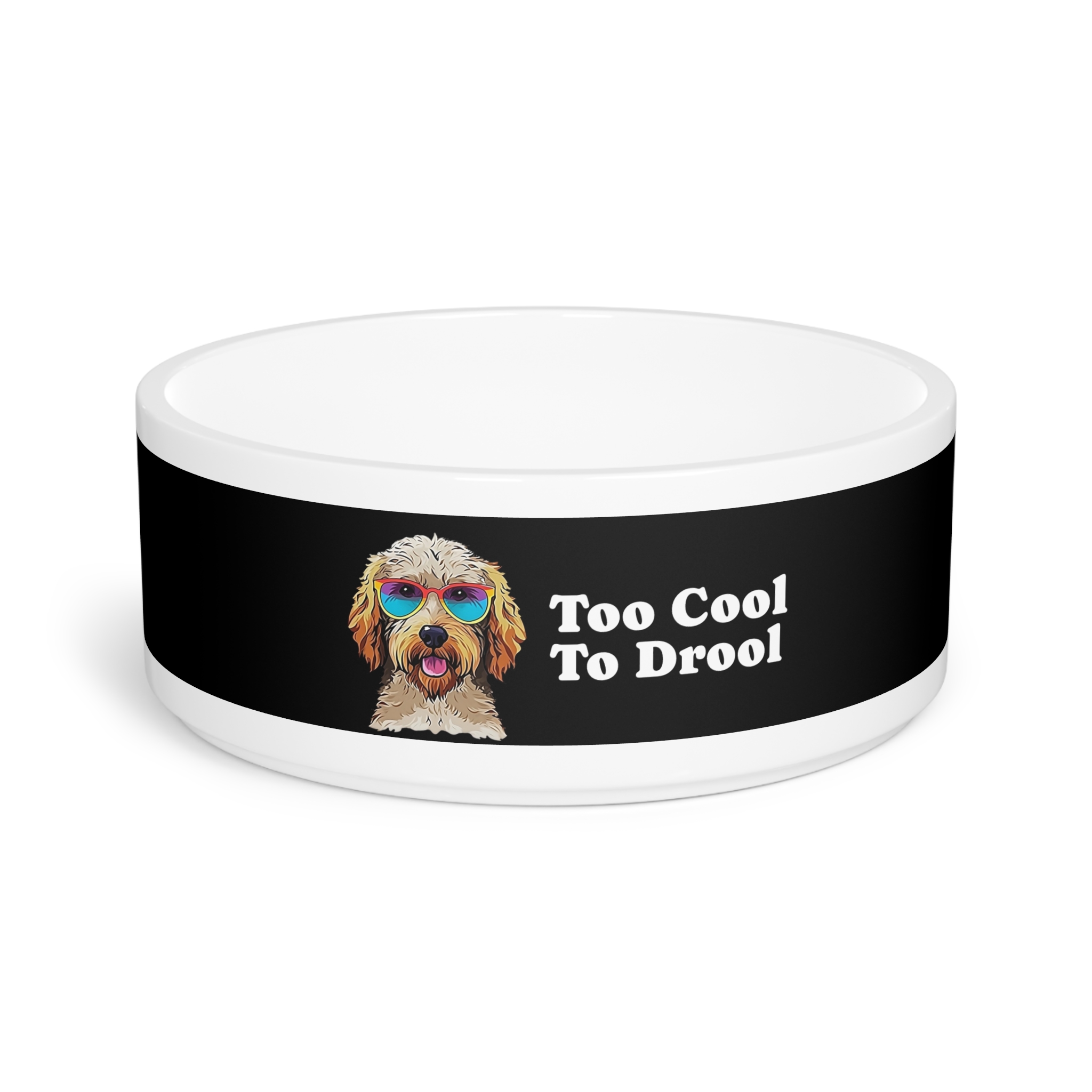 Too Cool To Drool Cream-Colored Labradoodle Wearing Sunglasses Poodle ...